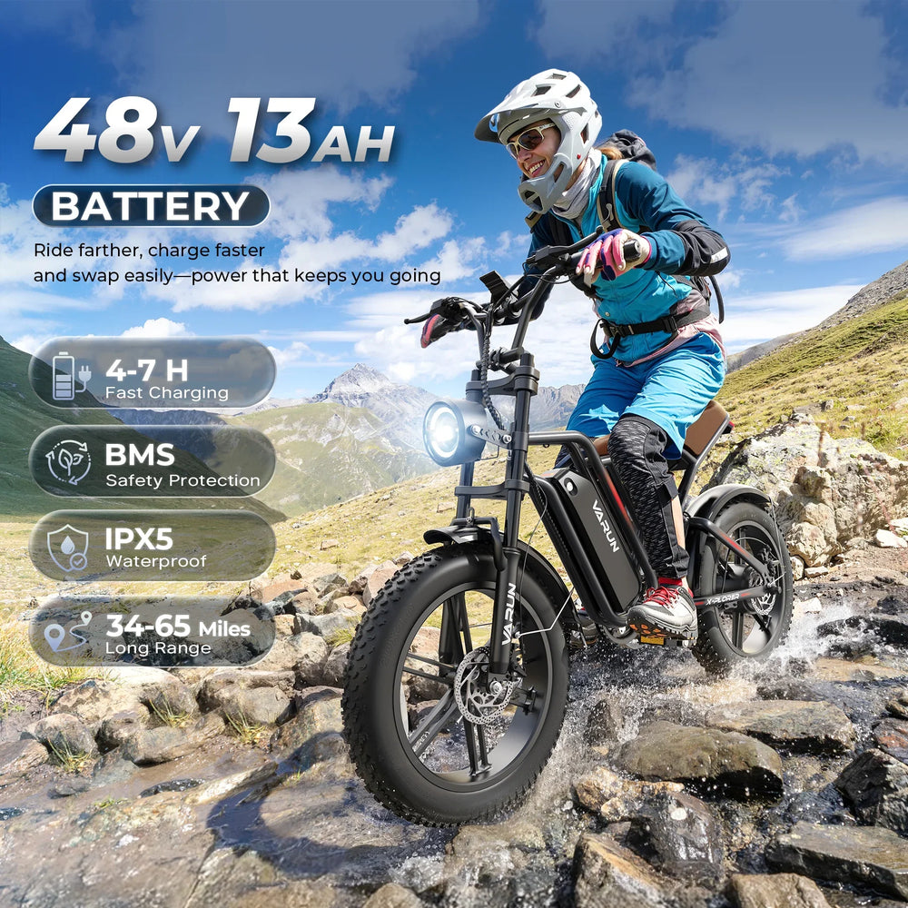 VARUN X-PLORER Electric Off Road Bike | 25 MPH Speed| 60 Mile Range ...